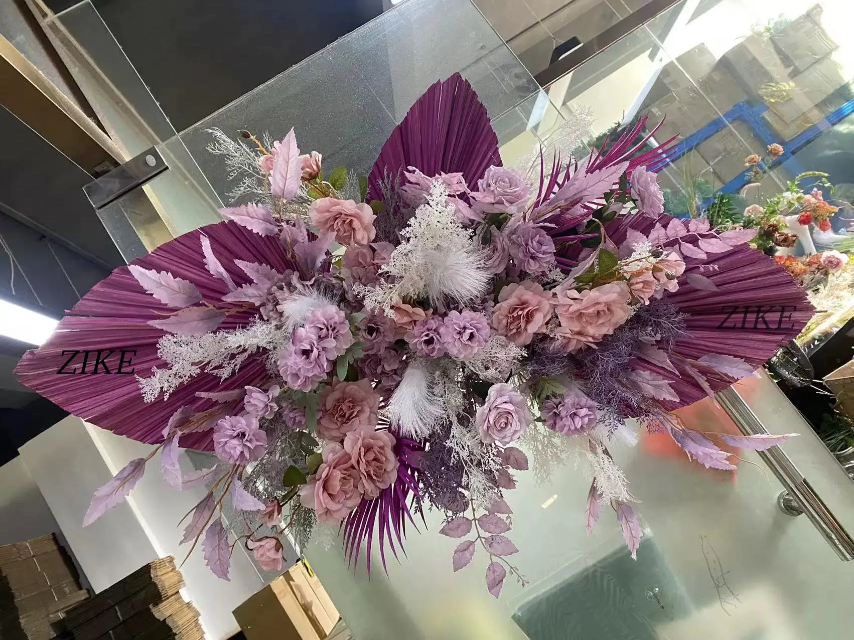 Stylish Goldcoast Modern Wedding Paper Flowers Giant Silk Decor for ...