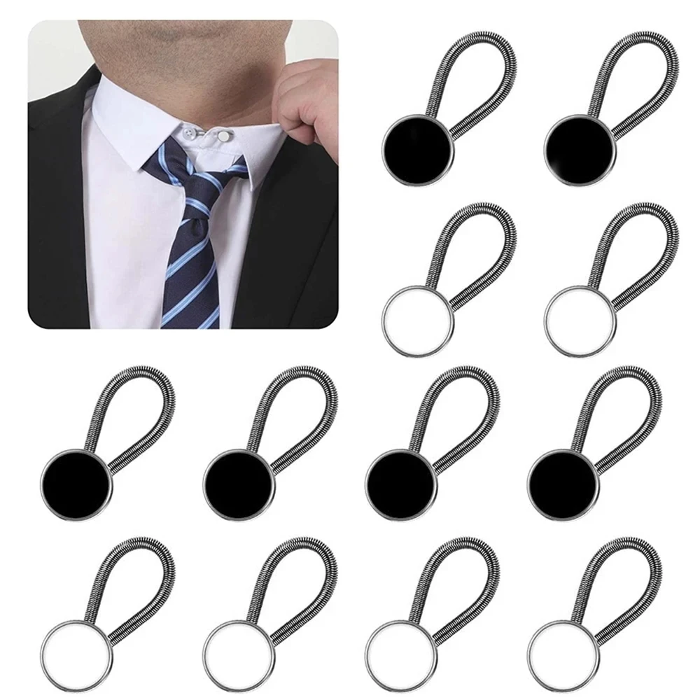 Metal Collar Buttons Extenders Elastic Button Extender Neck Extenders ...