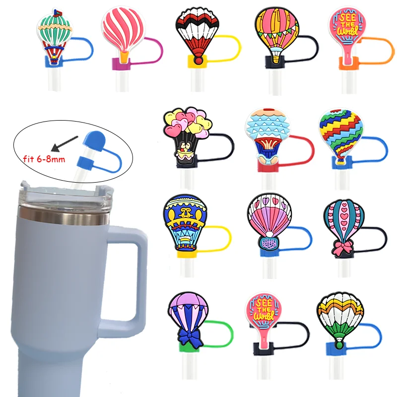 Butterfly Straw Toppers Plant Flower Series Reusable Dust Toppers ...