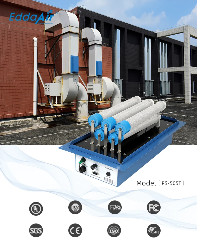 Eddaair Plasma Air 505t Purifier Bipolar Ionization Ahu Duct ...