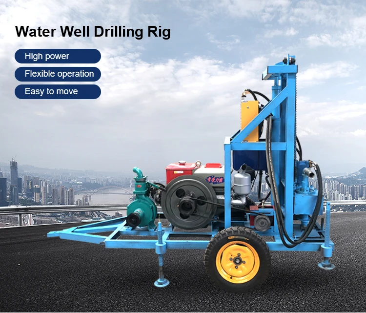 Portable 200m Deep Water Well Drilling Rig Machine - Early Bird