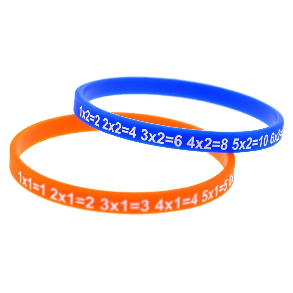 Multiplication Tables Multiplication Formula Silicone Bracelet Student ...