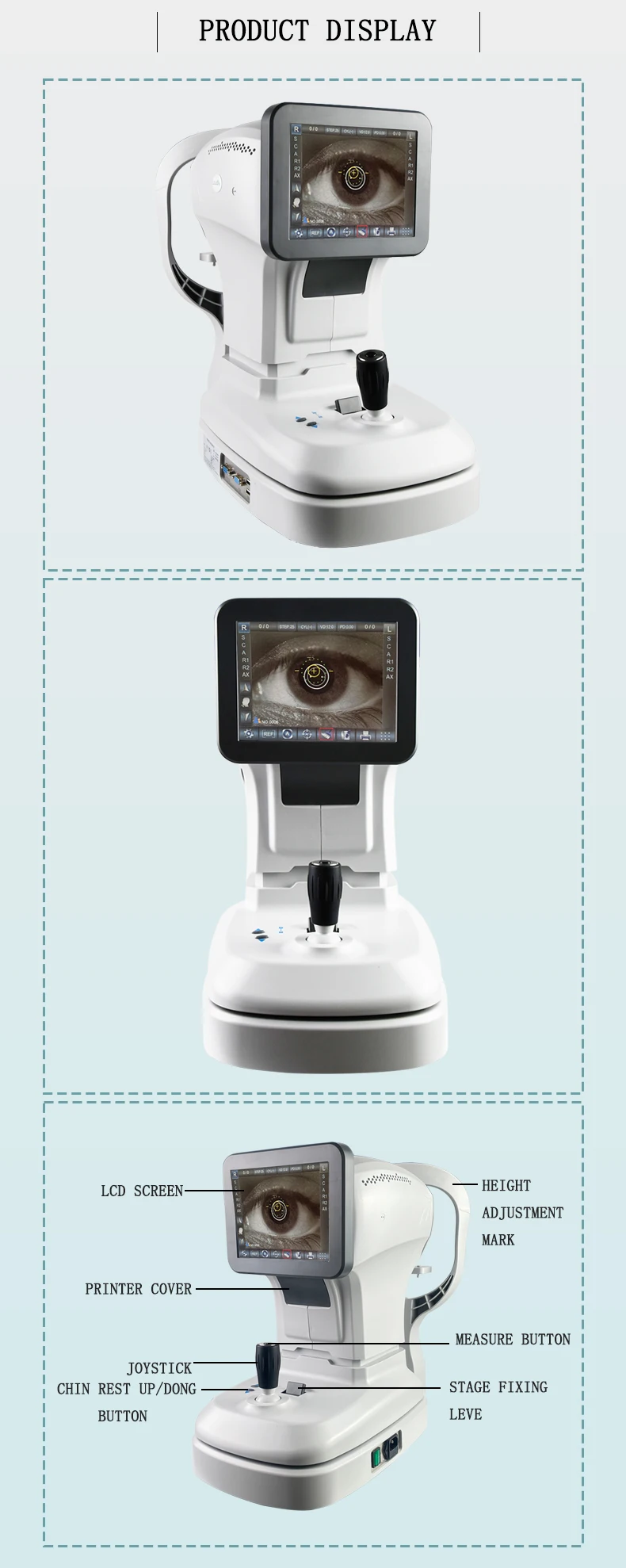 Ophthalmic Optical Auto Refractometer Optometry Ref/keratometer Auto ...
