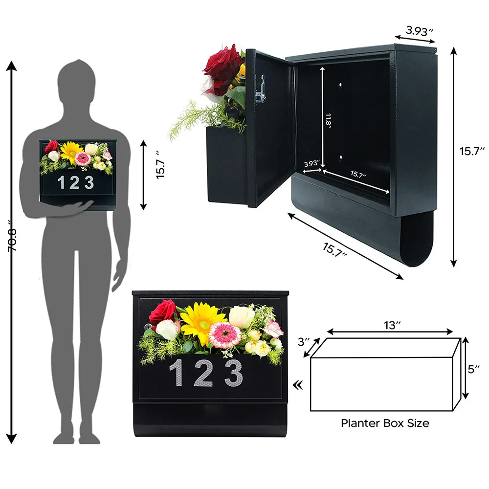 Outdoor Smart Brievenbus Briefkasten Tin Letterbox Mailboxletter Box ...