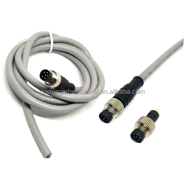 IP67 Power male M8 6P Molded Cable_M8 Cable assemblies_Dongguan Yuefeng ...