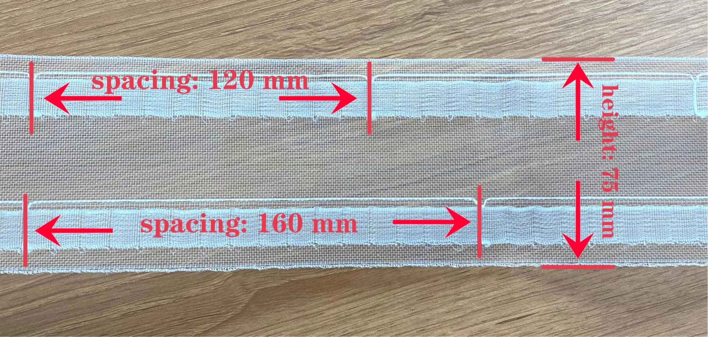 S Fold Ripple Fold Rolling Curtain Tape For Pleat Tape Fold Curtain ...