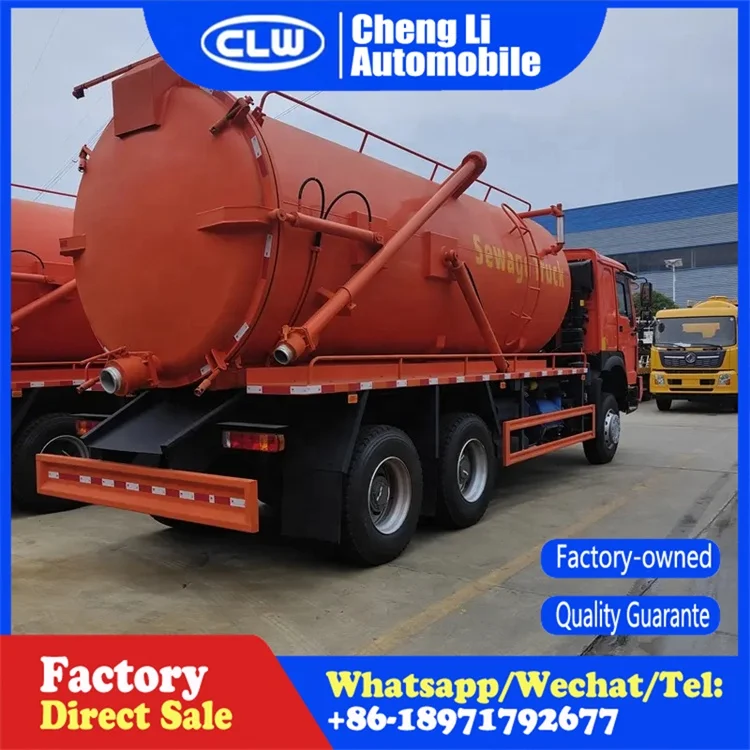 Sinotruk Howo Sewage Pump Tank Truck 6x4 20m3 Waste Liquid Sewage ...