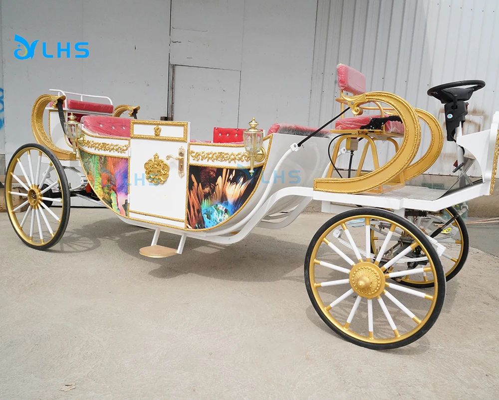 Park Rides Electric Royal Horse Drawn Carriage Luxury Sightseeing ...
