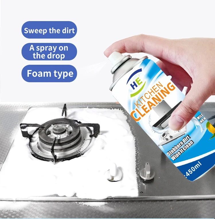 450ML Eco-friendly Kitchen Grease Cleaner Remove Multi-Purpose Foam ...