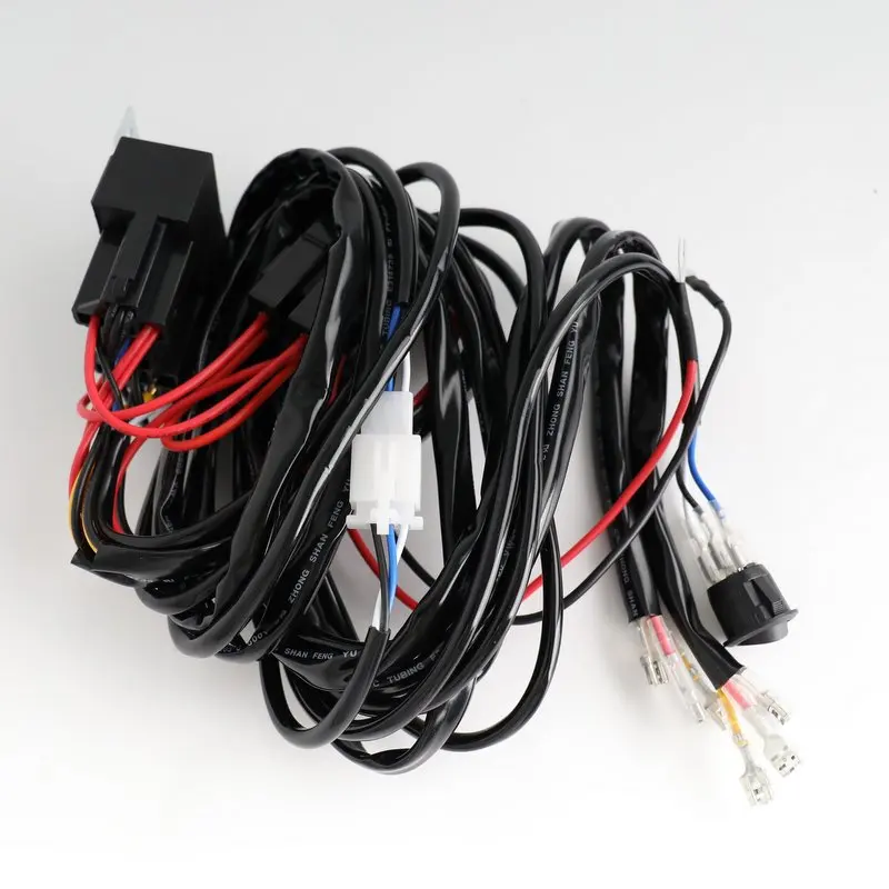 Waterproof Dual Color Motorcycle Mini Driving Light Relay Fuse Wire ...