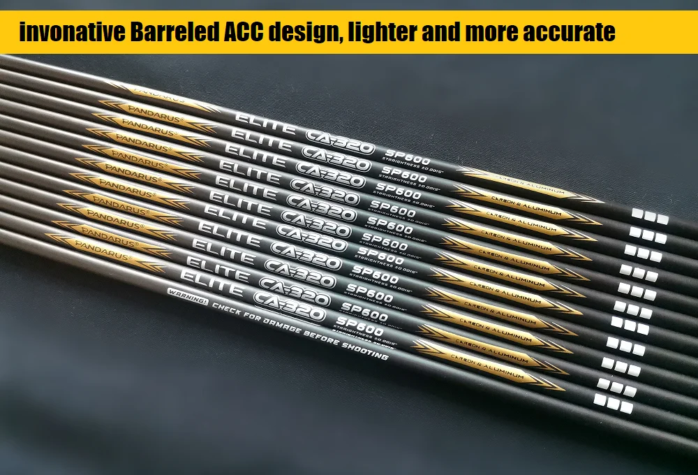 Pandarus Elite CA320 3.2mm Arrow Shaft - Precision Carbon/Aluminum for ...