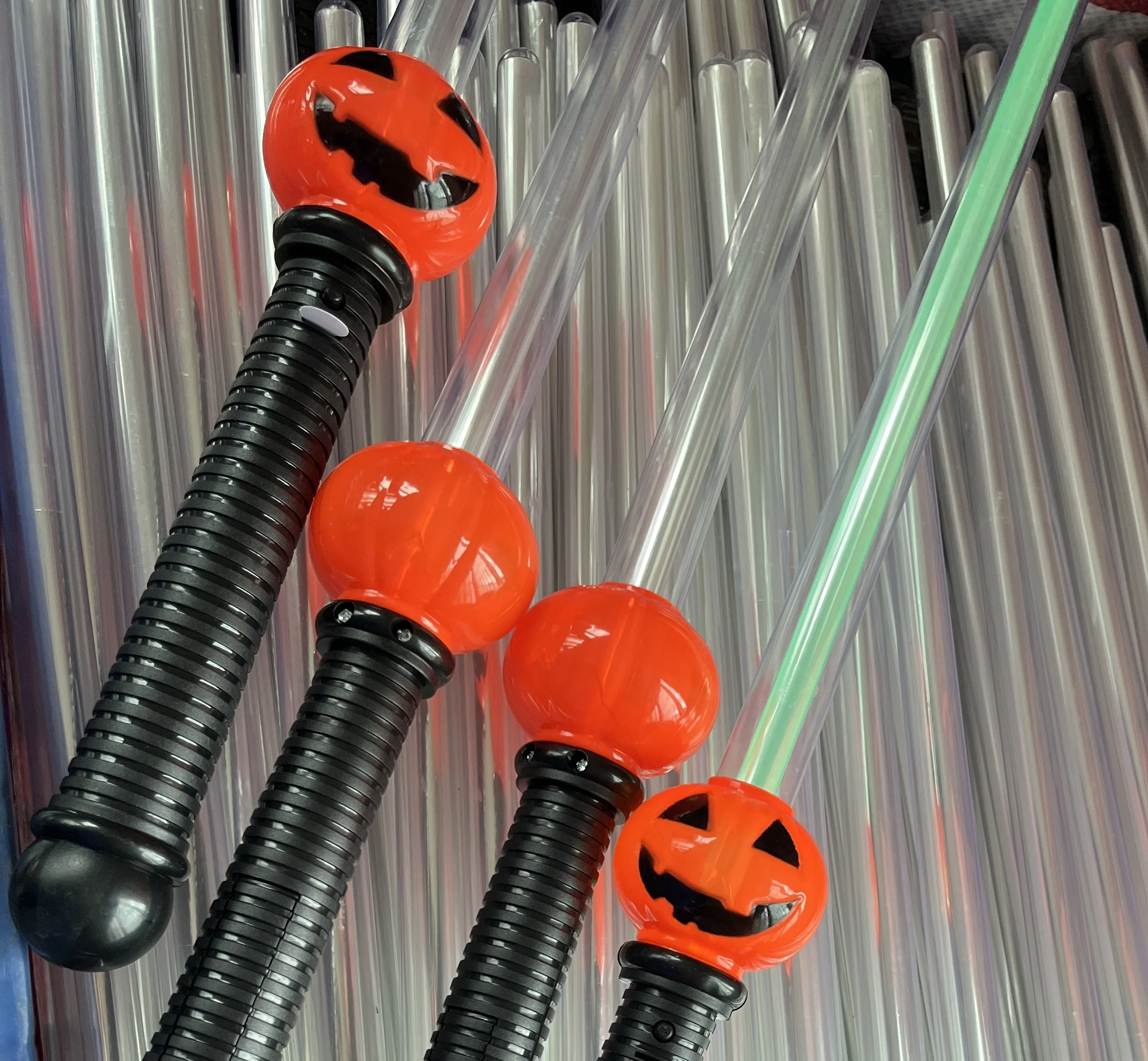 Factory Direct Sale Halloween Led Wand Flashing Pumpkin Sword Skeleton ...