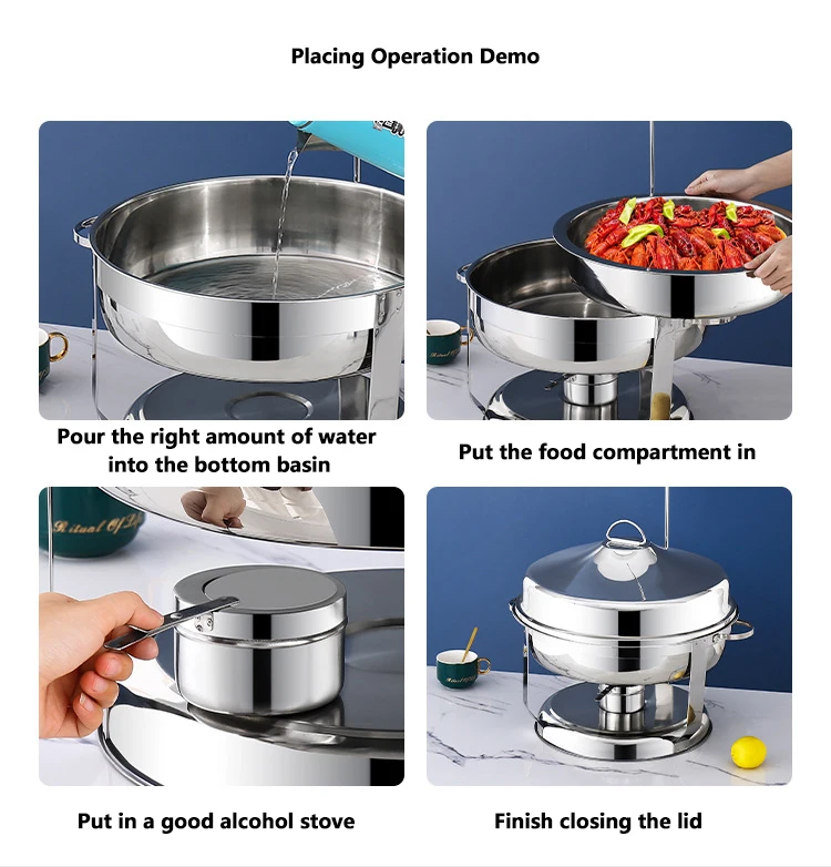 Hotel Wedding Banquet 9.0L Stainless Steel Food Warmer