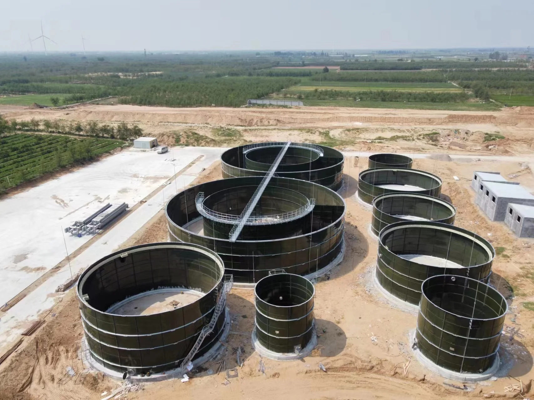 Wastewater Treatment Plant - Sludge Storage Tank Glass Fused to Steel