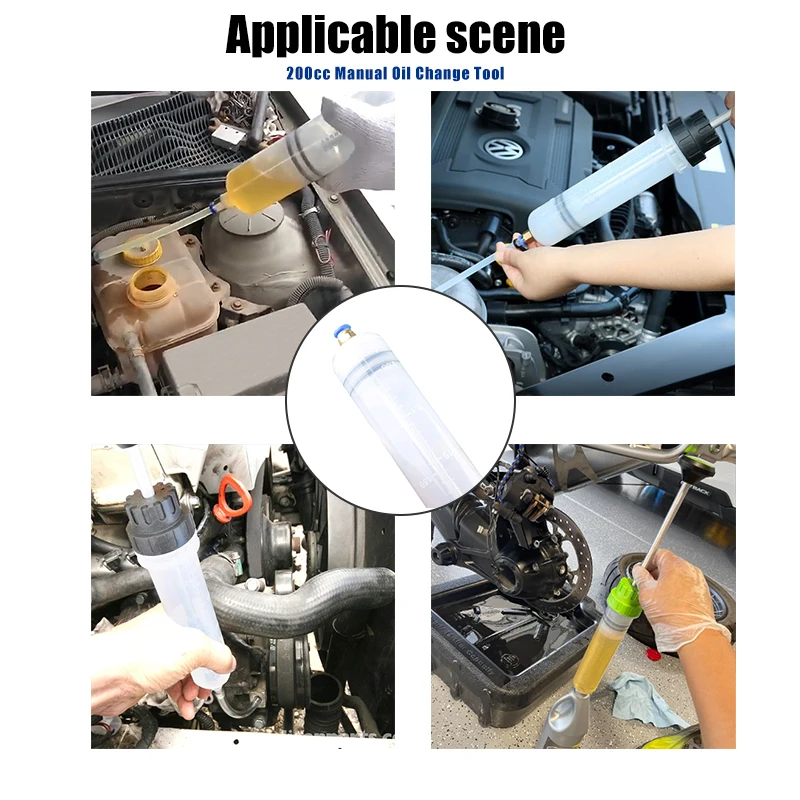 Automotive Tools 200cc Syringe Car Brake System Fluid Bleeder Kit Brake ...