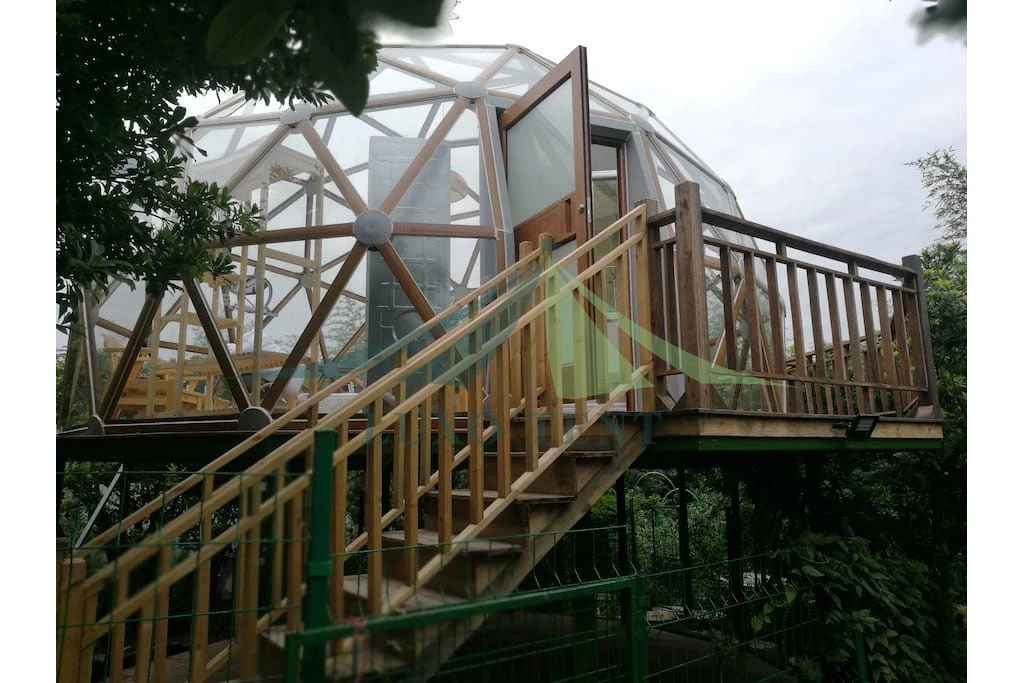 Luxury Glass Geodesic Glamping Globe Domes for Airbnb