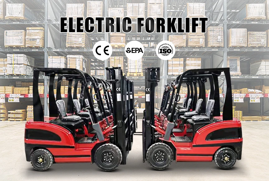 Lithium Ion Battery Forklift Stacker 48v Small Self Loading Electric ...