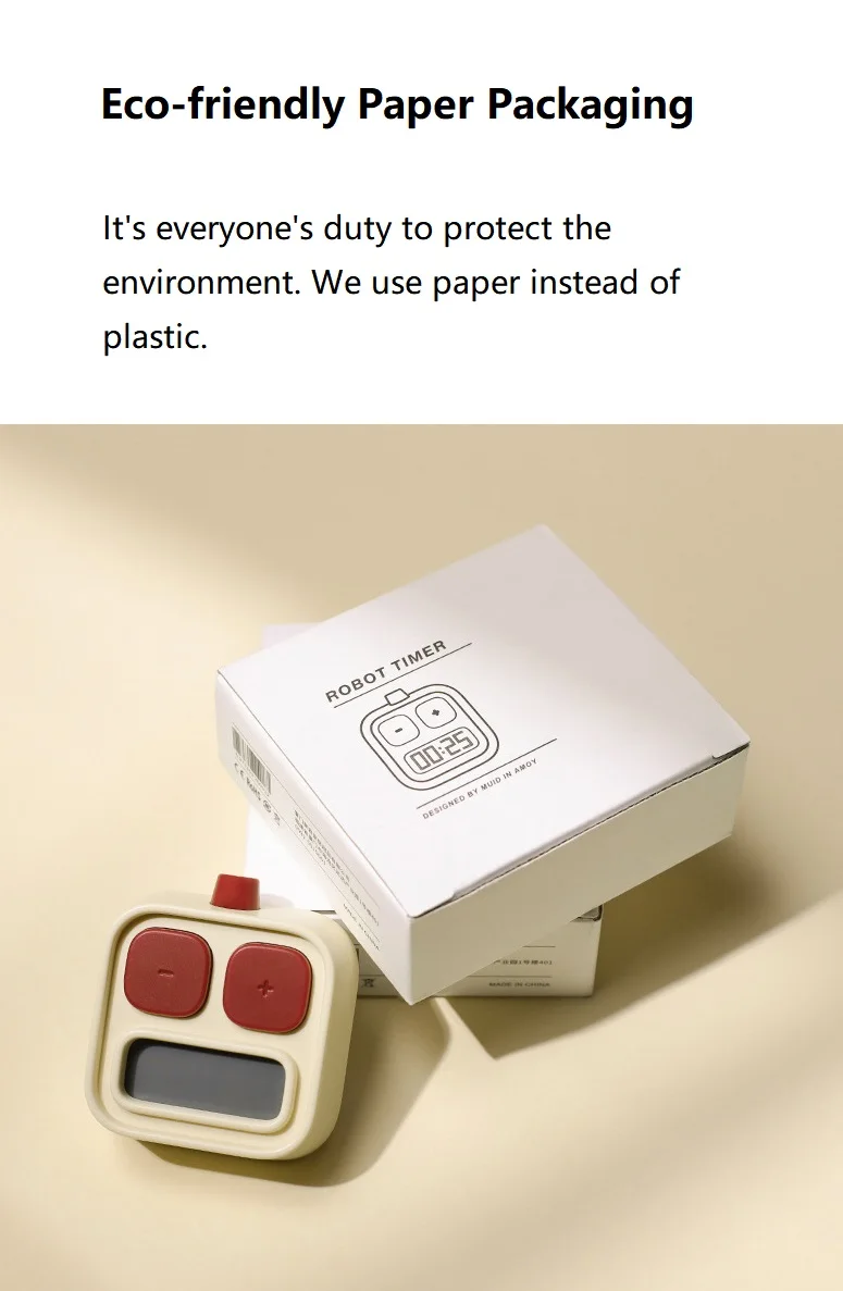 Robot Shape Kids Magnetic Countdown Sports Kitchen Games Study Timer ...