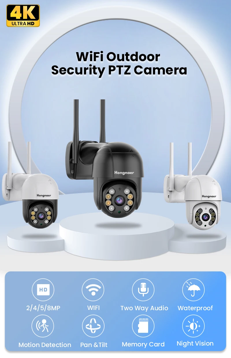 2mp 4mp 5mp 8mp 4k Cctv Connected To Mobile Phone Cameras Icsee App Ptz ...