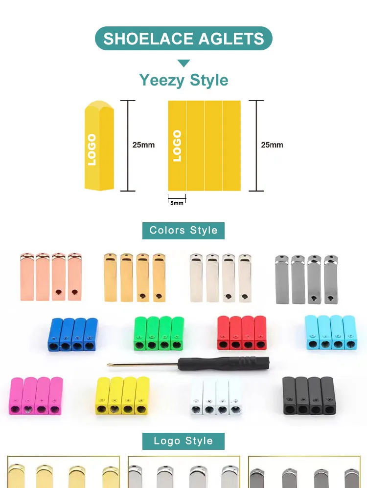Irun Custom Sneaker Accessories Set Custom Logo Shoe Lace Metal Charm ...