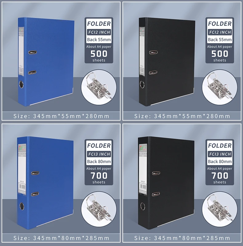 A4 Size 2/3 Inches Pp Hard Cover Two Ring Lever Arch File Binder Rings ...