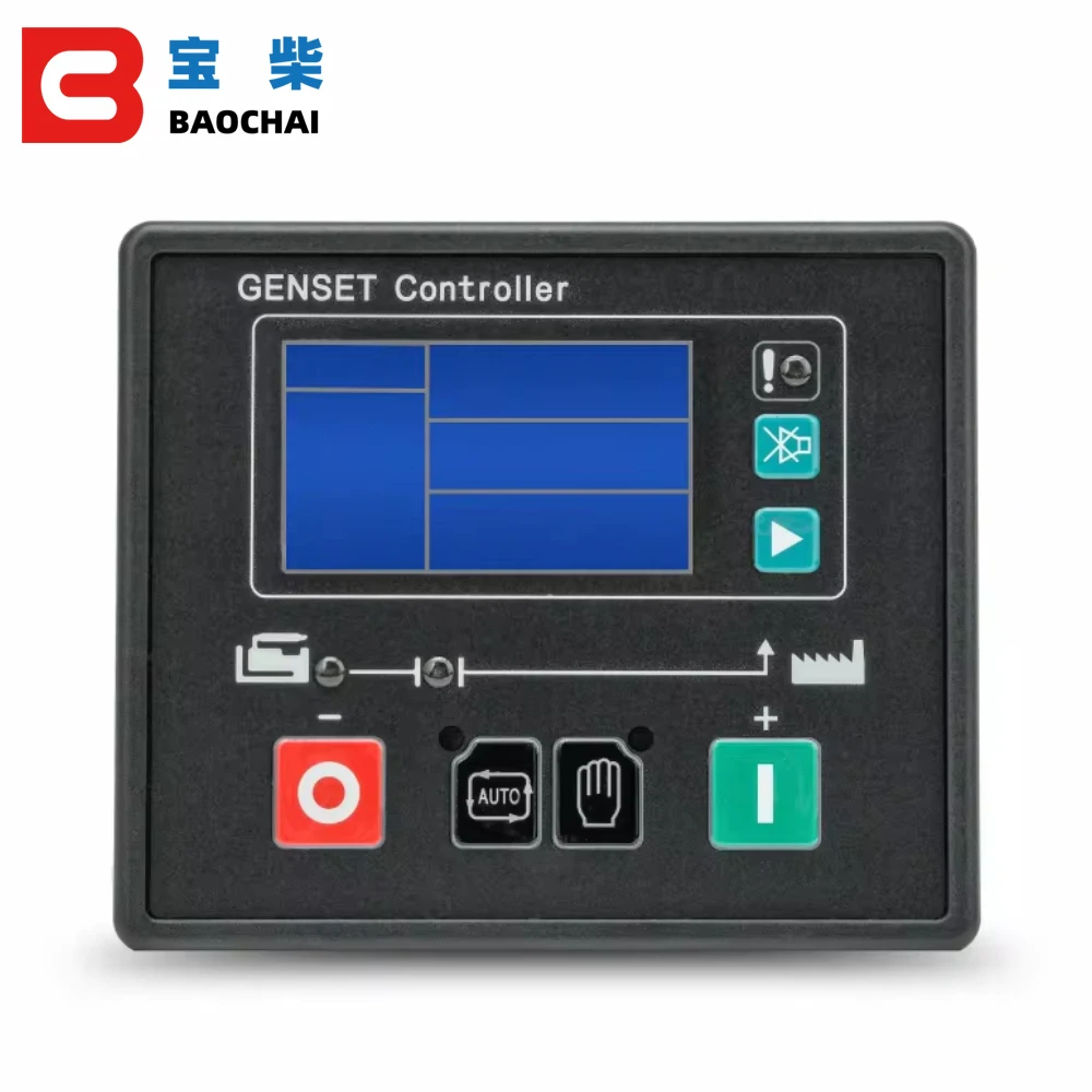 Genset Parts Electric Control Module Panel Rs485 Rs232 Port With Lcd Backlight Unit Harsen ...