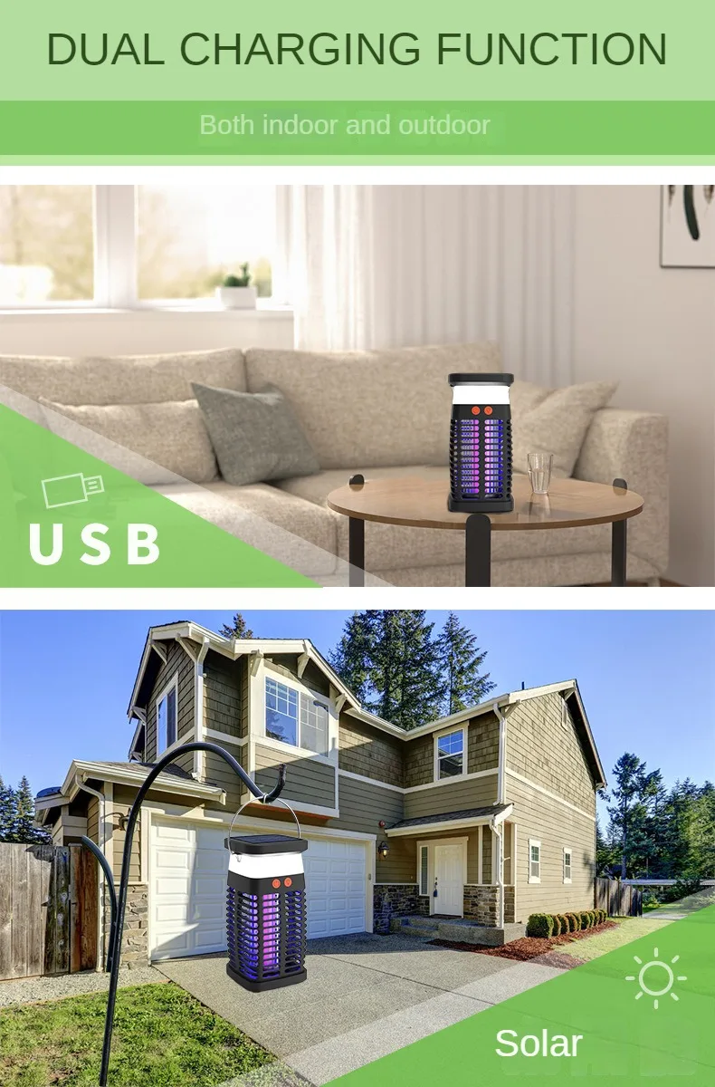 Multi Function Both Outdoor Indoor Insect Killer Uv Led Electric Shock ...