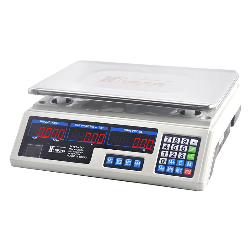FF1976-424F Fruit commercial balance Electronic Price Counting Scale ...