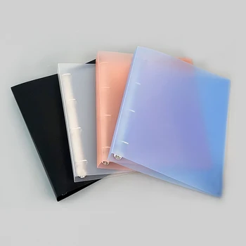 A4 Pp Plastic File Folder 4 D Ring Binder Planner Transparent Frosted ...