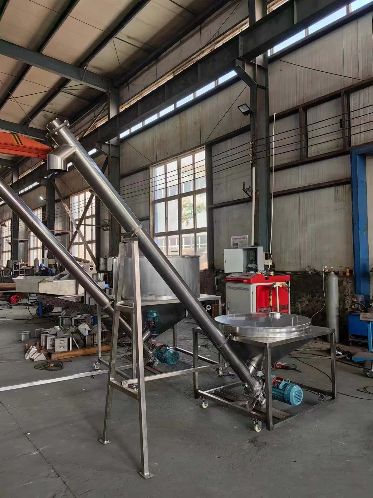 Industrial Stainless Steel Sugar Flour Coffee Powder Vertical Auger ...