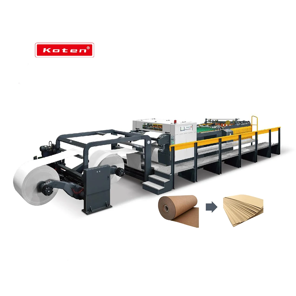 Automatic Industrial Paper Roll To Sheet Cutter Machine Horizontal ...