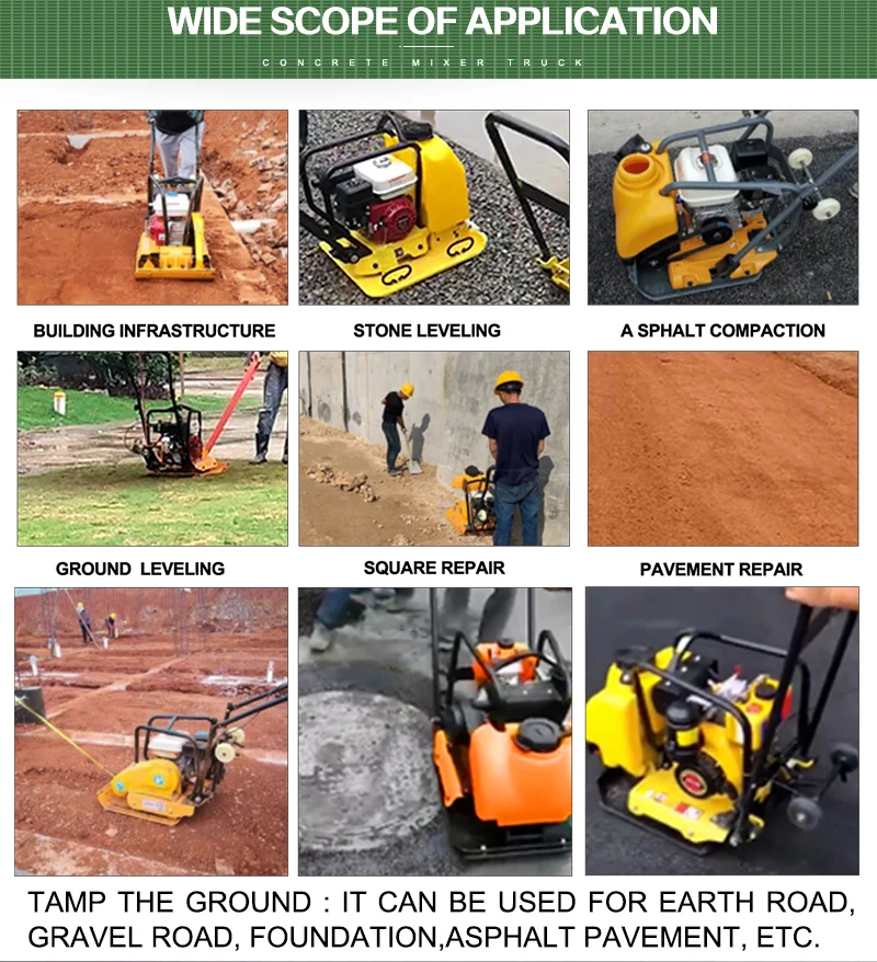 Factory Outlet Vibrating Plate Compactor Double-way Concrete Wacker ...