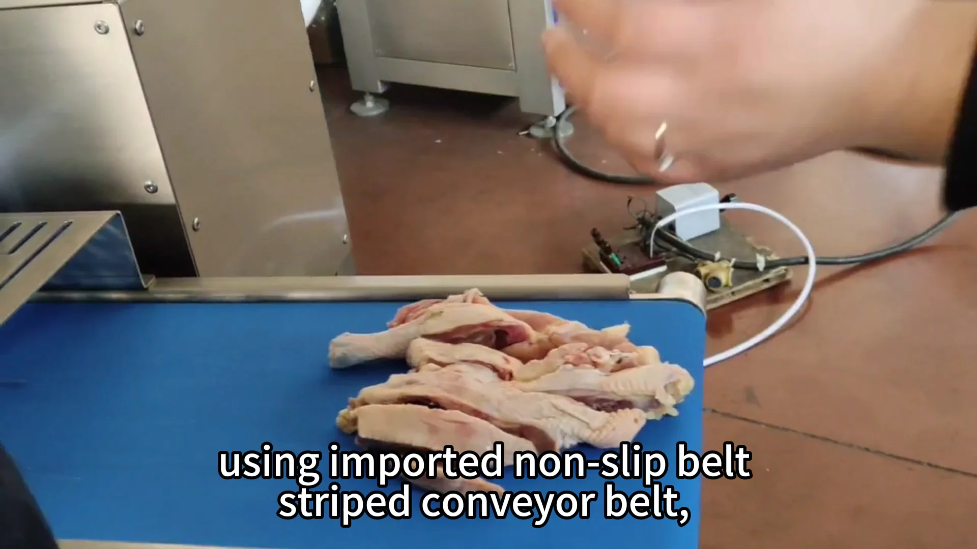 304 Stainless Steel Belt Conveyor Chicken Breast Filleting Machine ...