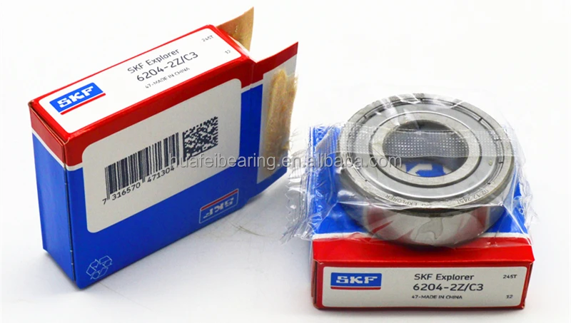 SKF Bearing 6204-2Z/C3 - High Precision Deep Groove Ball Bearing