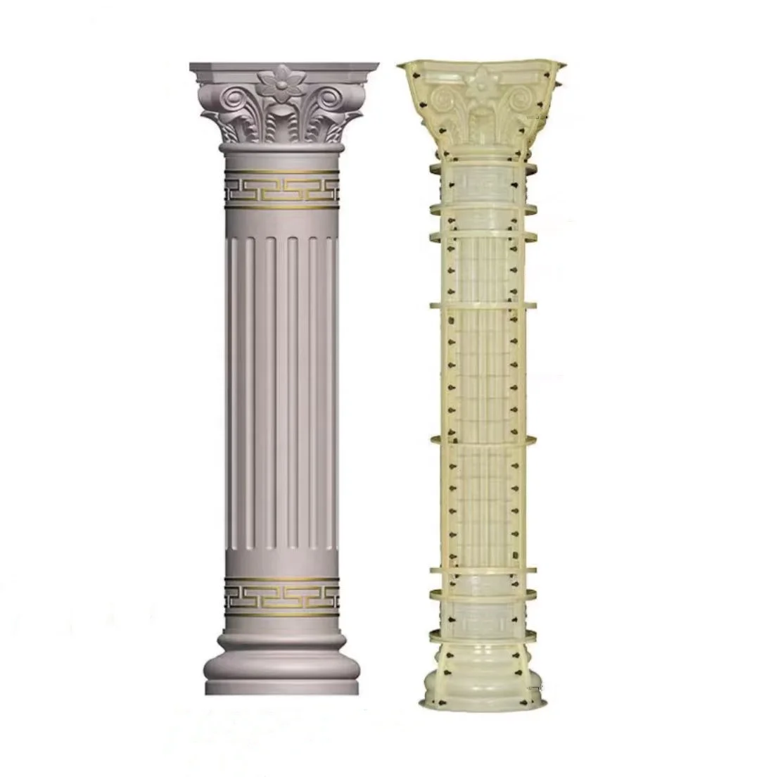 Plastic Column Formwork Roman Pillar Mould Designed Pillars Head Pillar ...