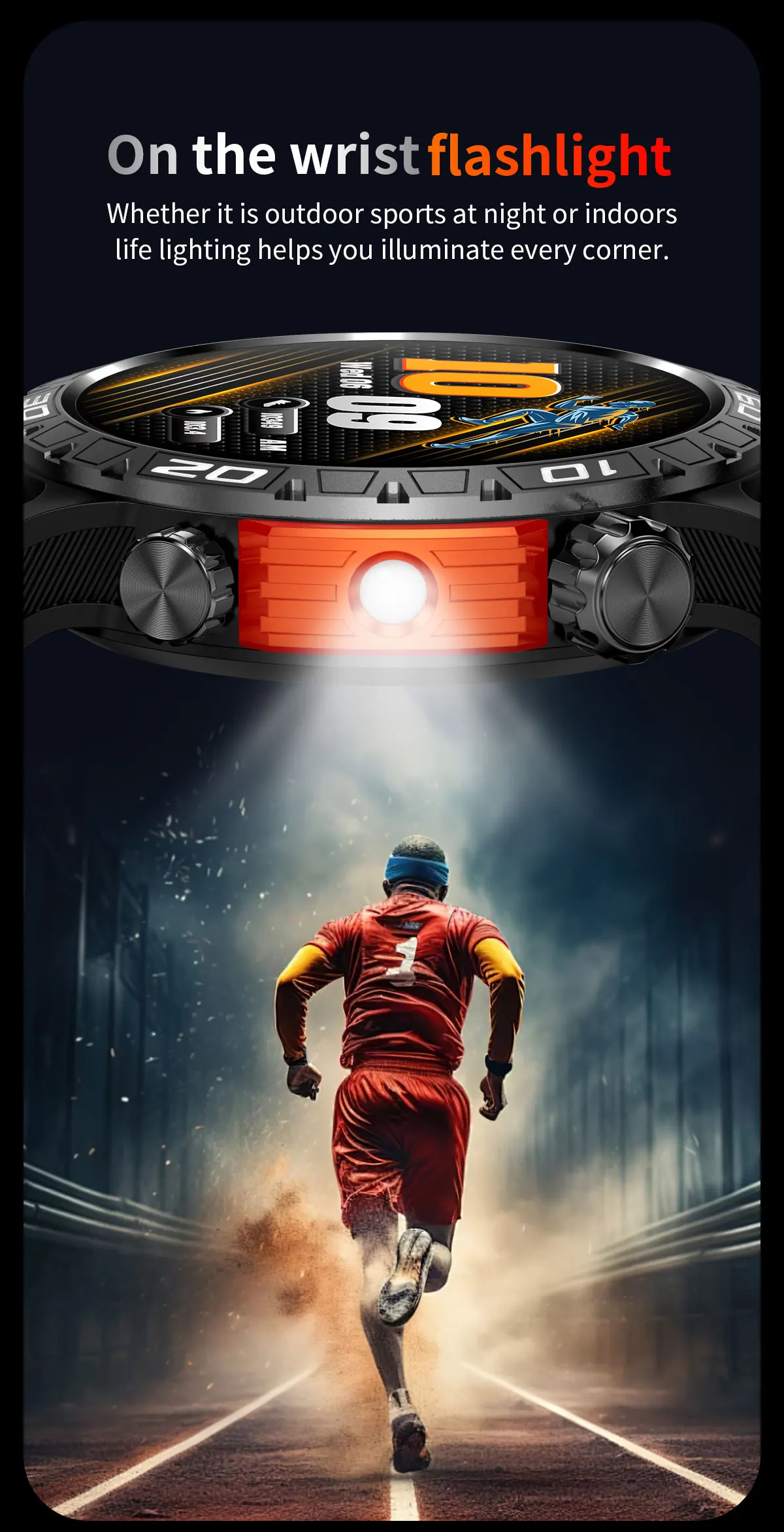 SENBONO HT22 Sports Smart Watch for Men - 1.46" HD Screen, 450mAh ...