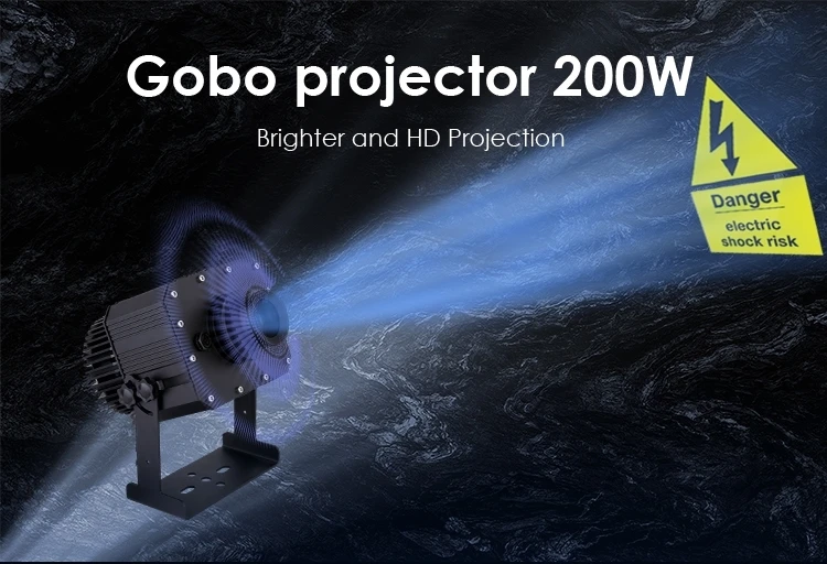 200w Ip65 Rotary Static Gobo Logo Projector Outdoor - Buy 200w Logo ...