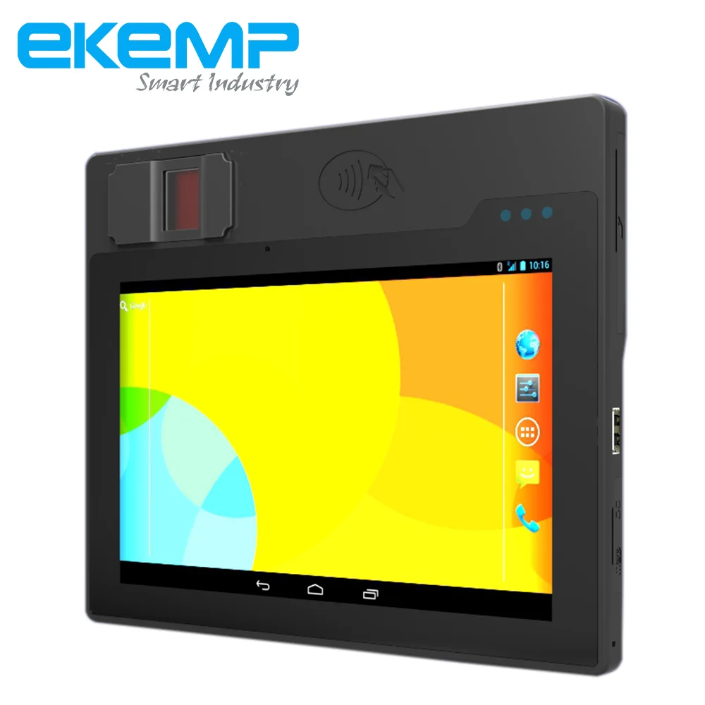Multifunction Biometric Tablet Pc With Bar Code Scanner Car Reader ...