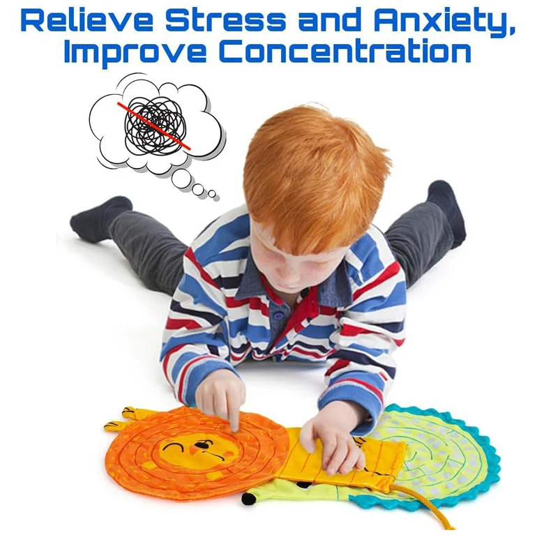 Marble Maze Mat Sensory Fidget Stress Relief Toys Calming Sensory Mat ...