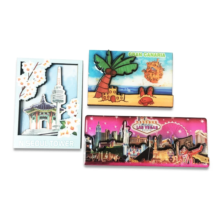 Creative Custom Country Flags Souvenir Fridge Magnet Glass Epoxy Fridge ...