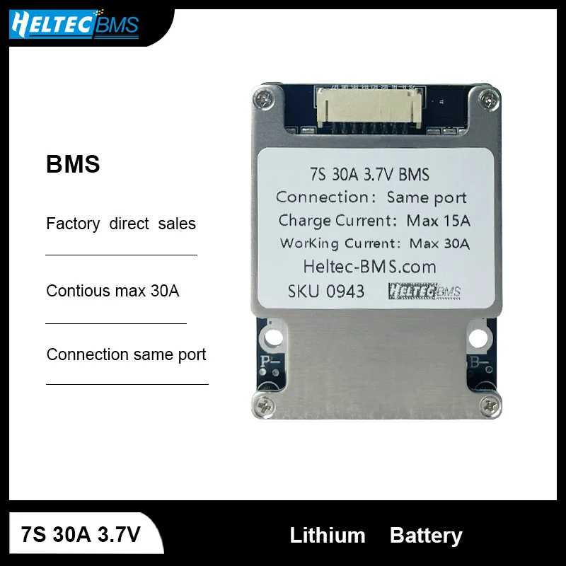Heltecbms 7s 30a 18650 Battery Protection Board For 24v Electric ...