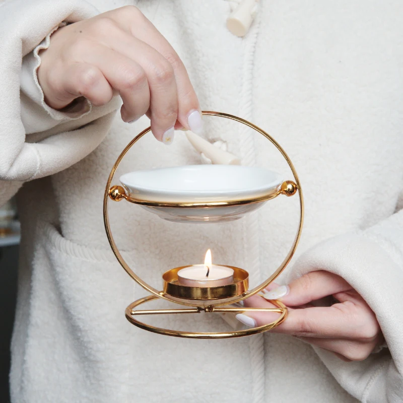 Custom Package Metal Scented Diffuser Wax Melt Fragrance Oil Burner ...