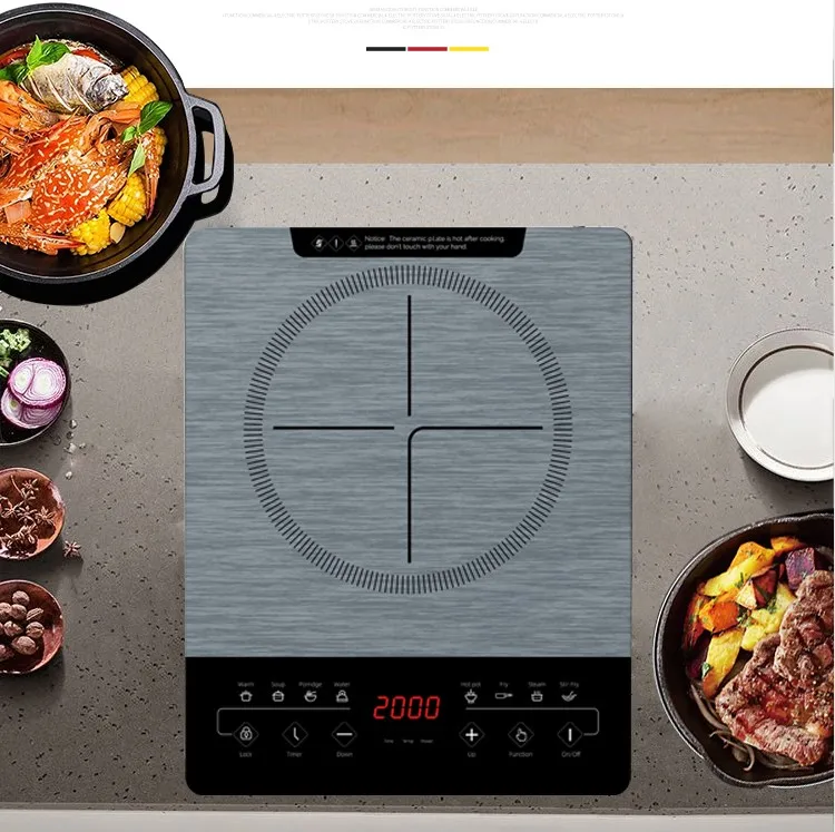 2200w Electric Induction Countertop Burner With Touch Panel,8 Cooking ...