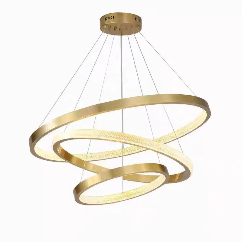3 Ring Led Pendant Light for Living Room Bedroom 3000K 4000K 6000K ...