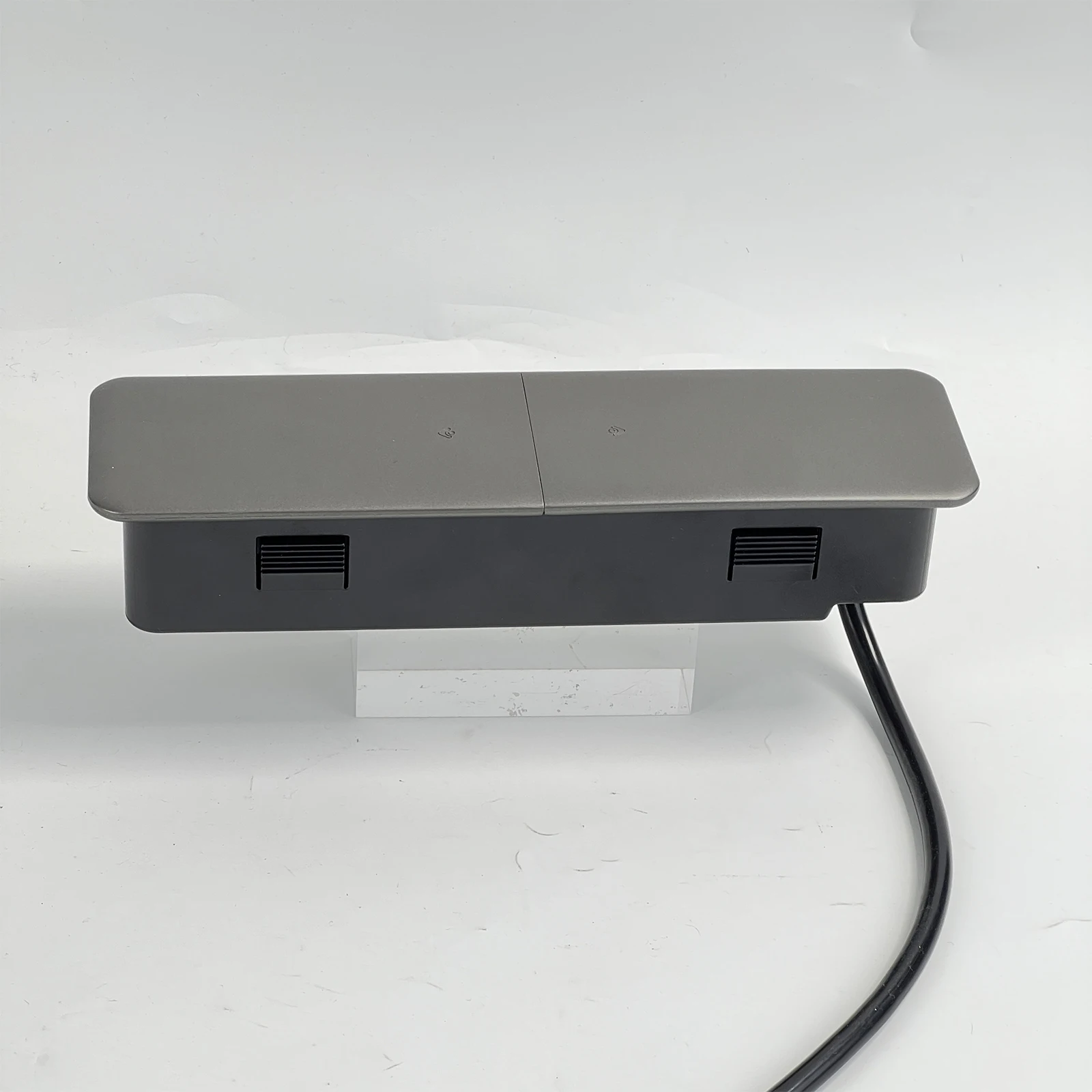 Double Side 4Universal Power Outlet Sliding Cover Desktop Socket ...