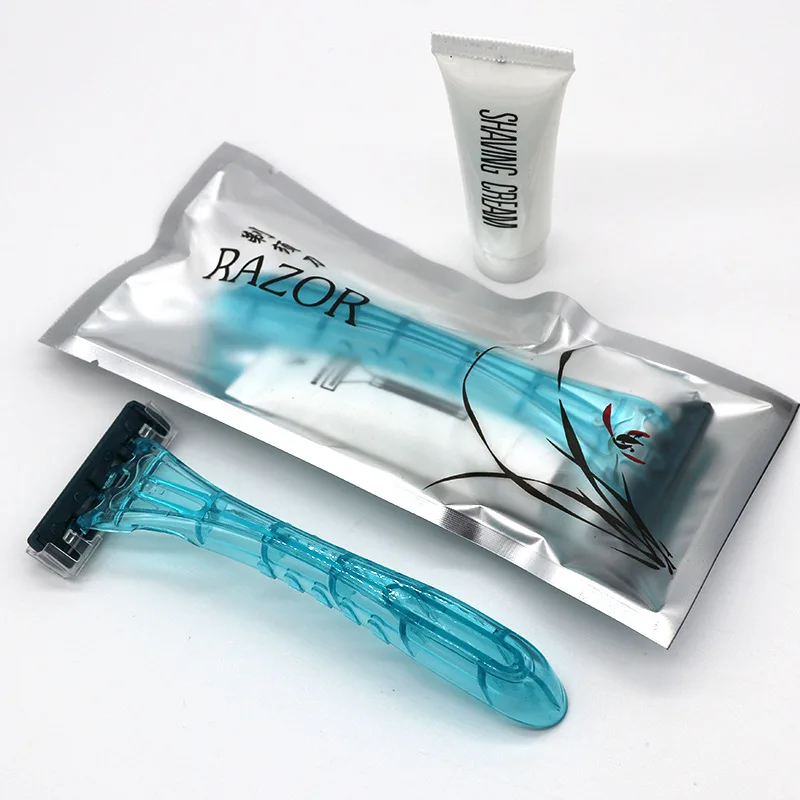 Disposable Shaving Razor With Shaving Cream Set Travel Shaving Kit for ...