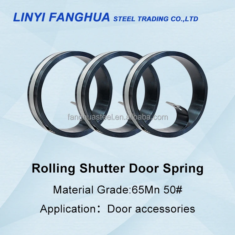 1.4*45mm Rolling Shutter Door Spring 65mn Spring Steel Strip Grey Blue ...