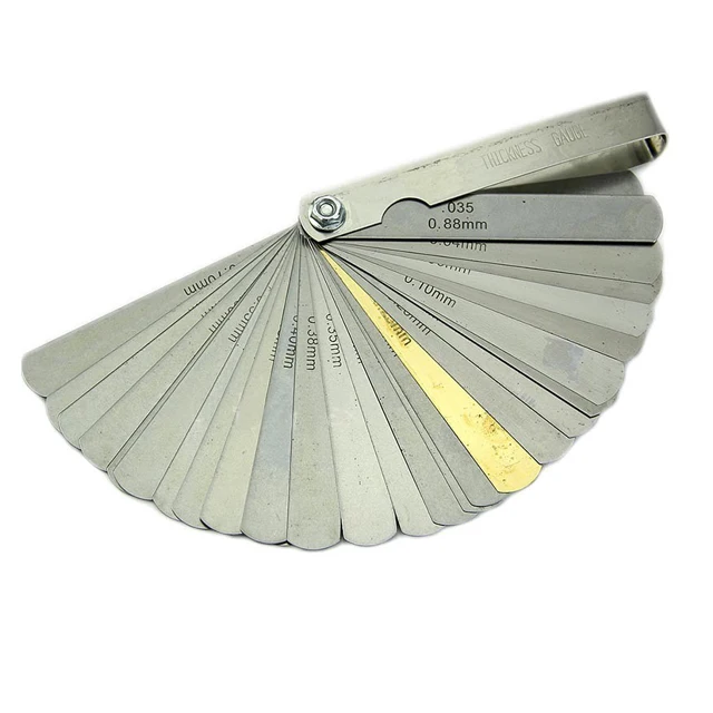 32 Blade Stainless Steel Feeler Gauge Dual Marked Metric And Imperial Measuring Tool - Buy ...