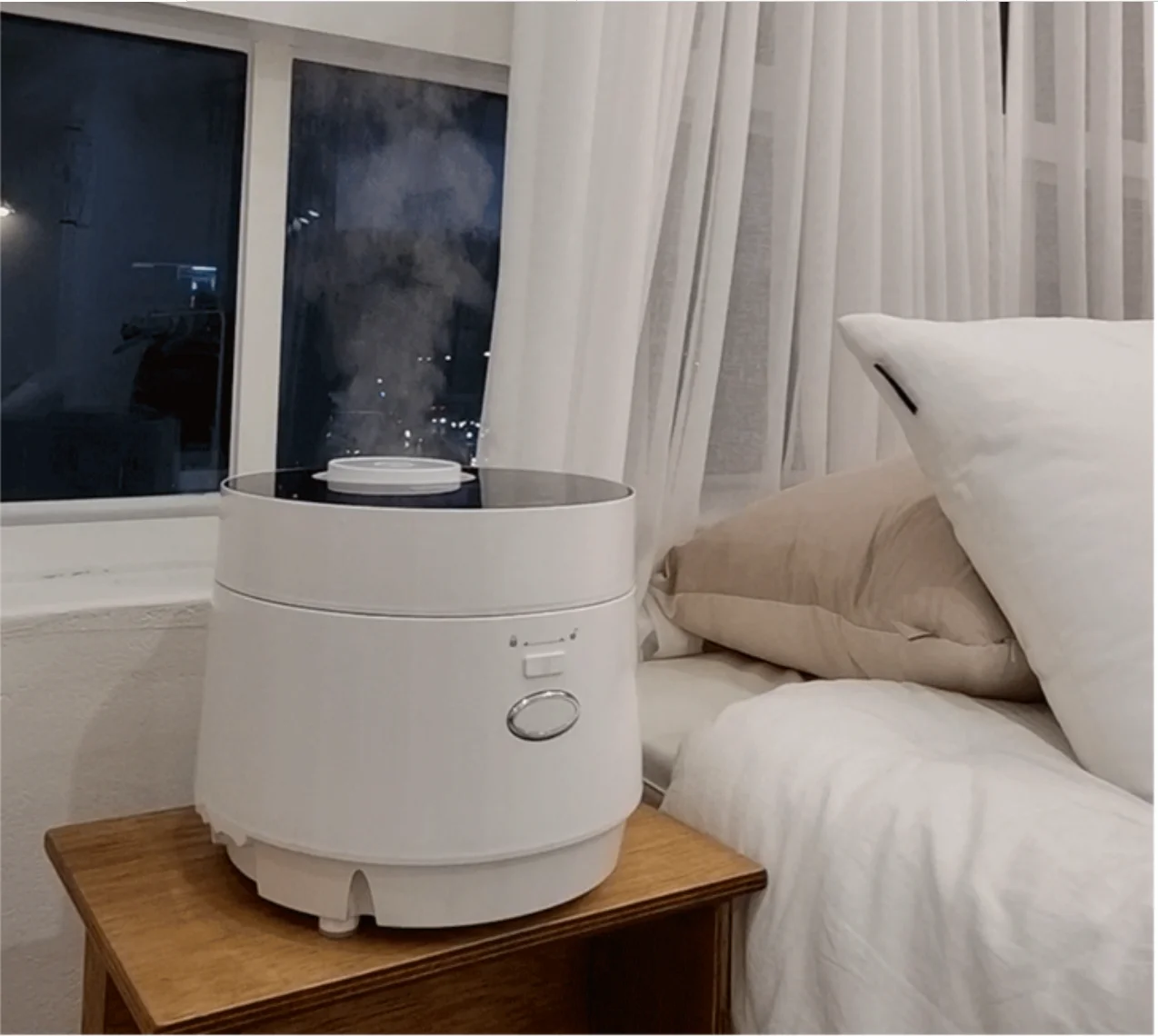 Hot Steam Humidifier - 100° Boiled Water Digital Warm Mist