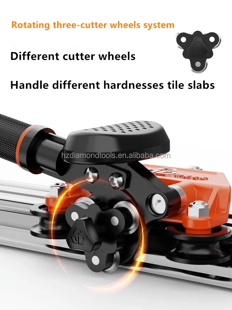 2m Guide Rails Manual Tile Cutter - Precision and Portability